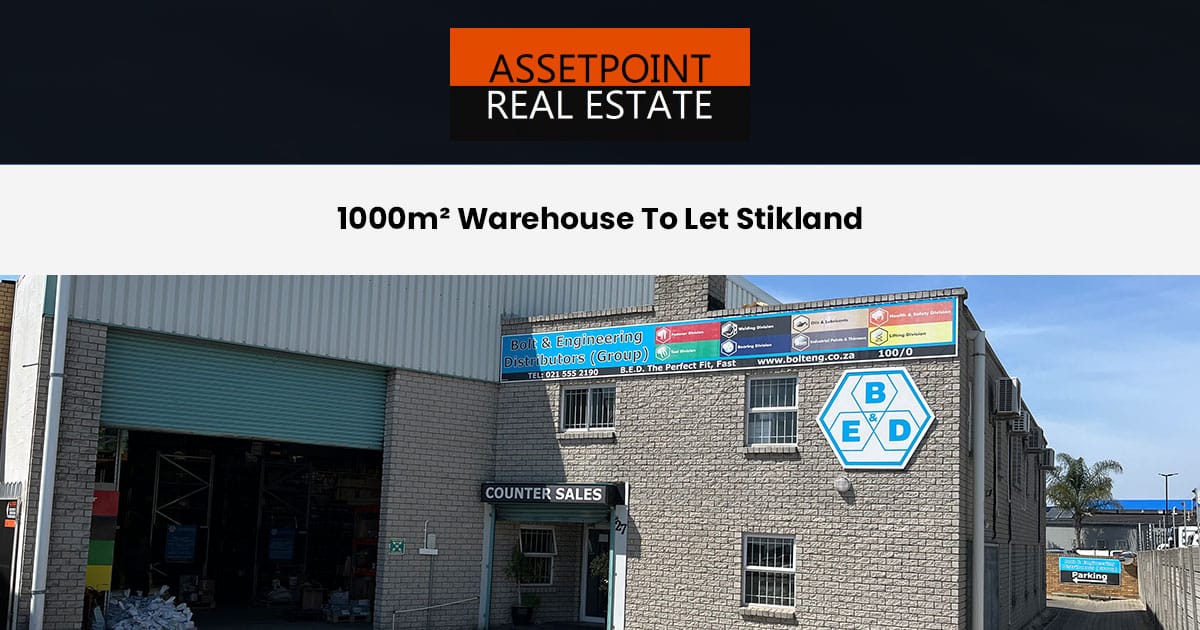 1000m² Warehouse To Let Stikland | Assetpoint Real Estate
